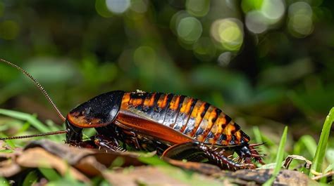 Madagascar Hissing Cockroach Gromphadorhina Portentosa Known As Hissing