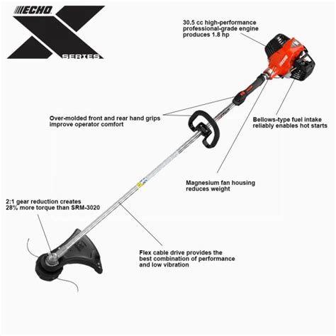 ECHO Cc Gas Stroke Cycle Straight Shaft String Trimmer Botsent Com