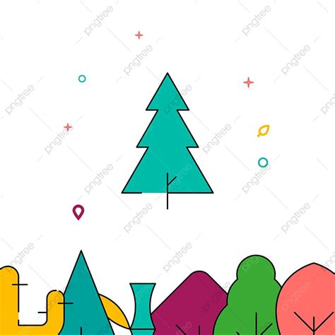 Triangular Christmas Tree Filled Line Vector Icon Triangular