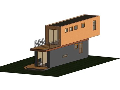 A Modern Container Home Revit Project Upwork
