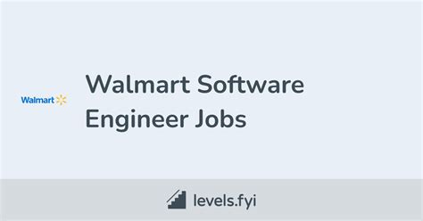 Walmart Software Engineer Jobs Levelsfyi