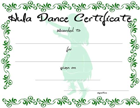 Dance Certificate Template Create A Custom Dance Certificate