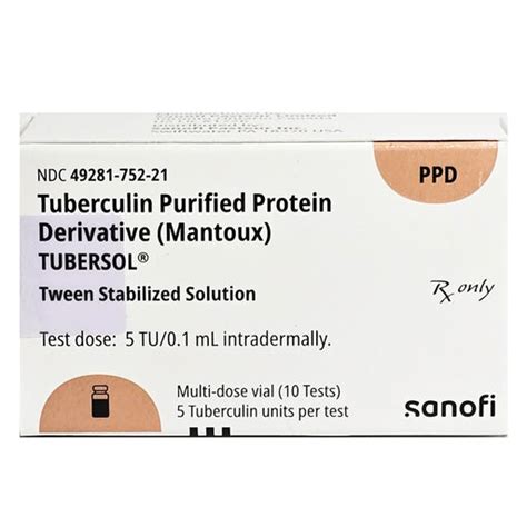 Tb And Ppd Test Supplies Tubersol Skin Tests Mountainside Medical