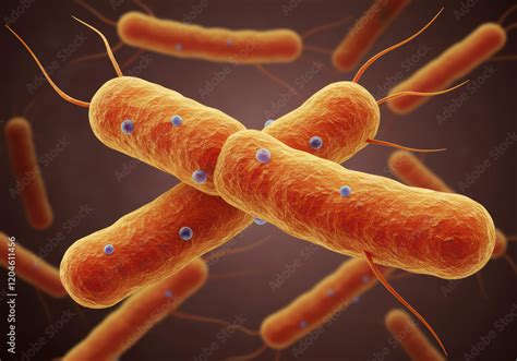 3d Illustration Of Streptococcus Pneumoniae Bacteria Highlighting Its