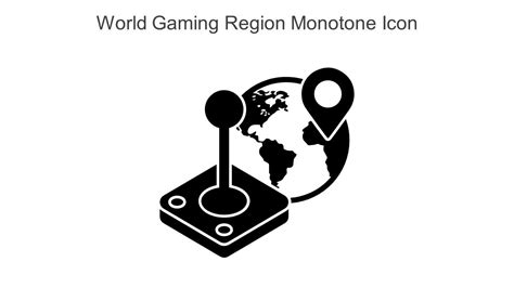 World Gaming Region Monotone Icon In Powerpoint Pptx Png And Editable Eps Format Ppt Template