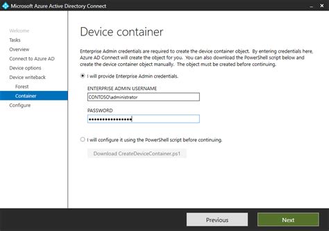 Microsoft Entra Connect Enabling Device Writeback Microsoft Entra Id Microsoft Learn