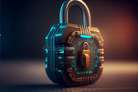 Ber Security Padlock Digital Lock On Technology Network Data