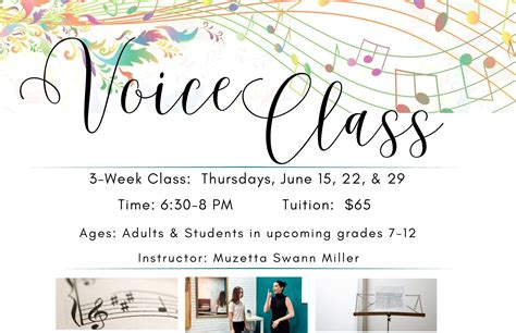 Voice Classes Class Full Willow Oak Center For Arts And Learning