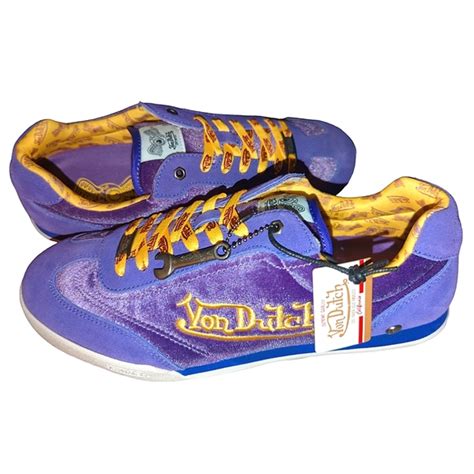 Von Dutch Shoes Rare Von Dutch Lakers Purple Vintage Velvet