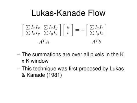 PPT CSCE 643 Computer Vision Lucas Kanade Registration PowerPoint
