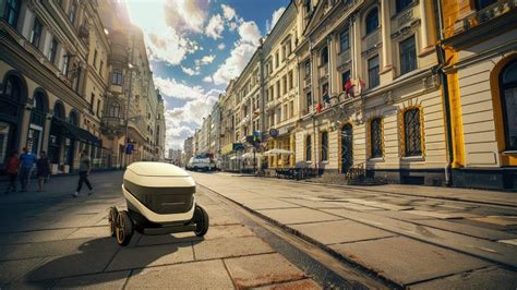 Mobile Robot Delivering Orders Stock Image Image Of Future Robot