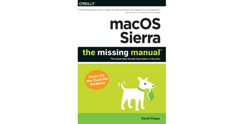 Finder Tabs MacOS Sierra The Missing Manual Book