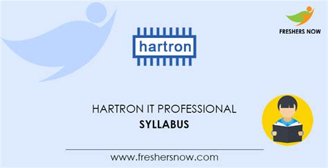 hartron it professional syllabus 2025 pdf and exam pattern