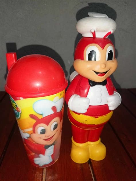 Vintage Preloved Jollibee Set 2pcs Thumbler Hobbies And Toys Toys And Games On Carousell