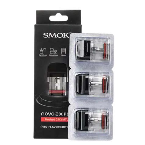 Smok Novo 2x Replacement Pods 3 Pack Kmg Imports