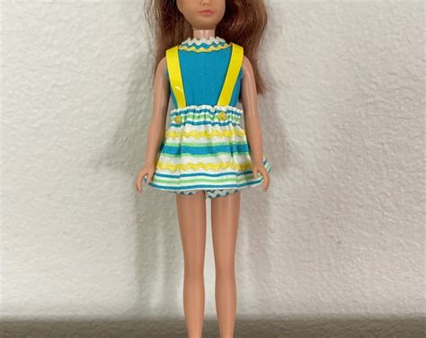 Vintage Skipper Clothes 1970s Skipper 1733 Rik Rak Rah Skipper Romper Vintage Mod Skipper