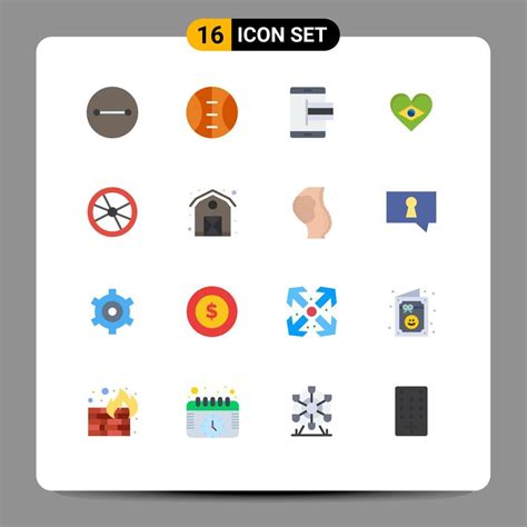 User Interface Pack Of 16 Basic Flat Colors Of Experiment Chemistry Online Biology Flag Editable