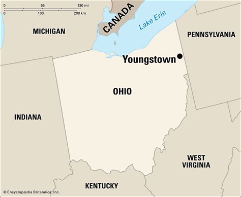 Youngstown Ohio Map Population And History Britannica