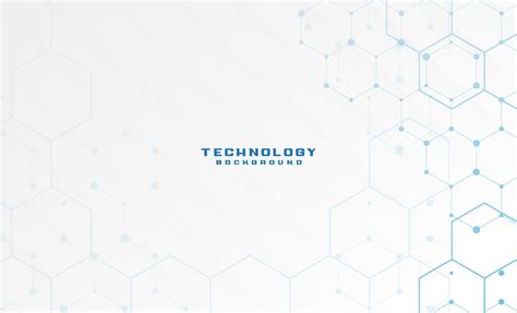 White Background With Blue Tech Hexagon 12773533 Vector Art At Vecteezy