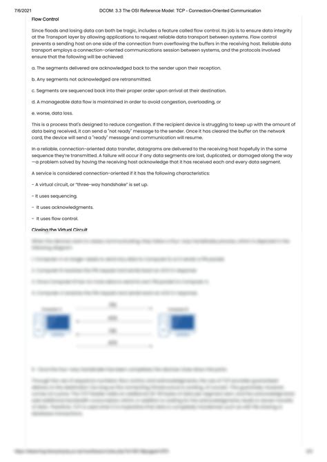 SOLUTION Dcom 3 3 The Osi Reference Model Tcp Connection Oriented Communication Studypool