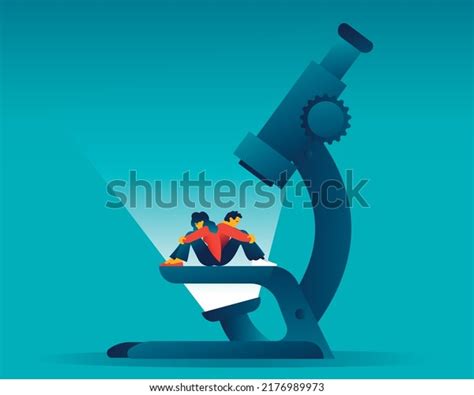 Person Under Microscope Over Royalty Free Licensable Stock Illustrations Drawings
