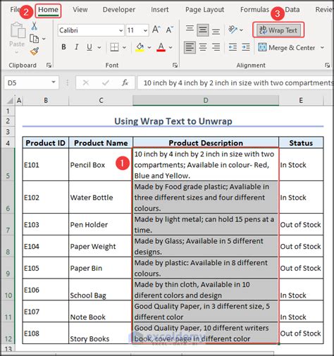 How To Wrap Text In Excel Cell 5 Easy Ways Exceldemy