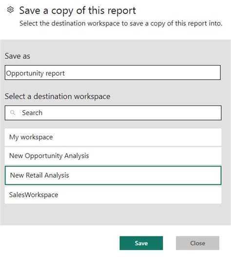 Menyalin Laporan Dari Aplikasi Atau Ruang Kerja Lain Power BI Microsoft Learn