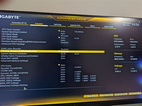 Cant Find The Voltage Settings For My Memory R Overclocking