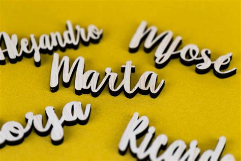 Nombres Personalizados Cortados A L Ser Bozzetti