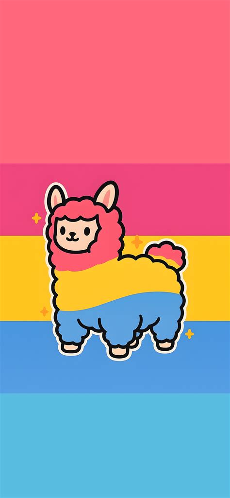 Cute Pansexual Pride Llama Wallpapers Iphone Pride Wallpapers