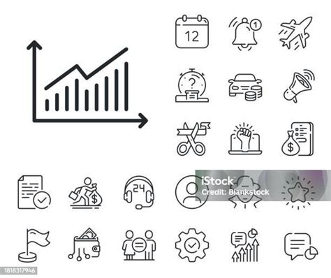 차트 선 아이콘입니다 보고서 그래프 기호 샐러리맨 남녀 평등 및 경보 벨 벡터 고급에 대한 스톡 벡터 아트 및 기타 이미지 고급 구매 그래프 Istock