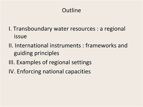Legal Framework For Transboundary Water Management Raya Stephan Ppt Geography Science