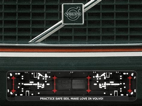Wurth Numerių Rėmelis „make Love In Volvo Breto Lt