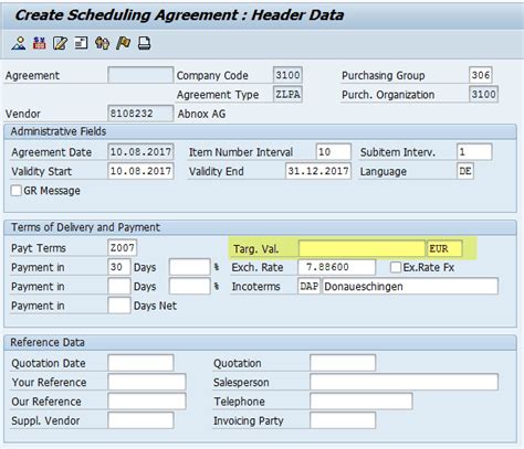 Calculate Target Value Automatically In Purchase S Sap Community