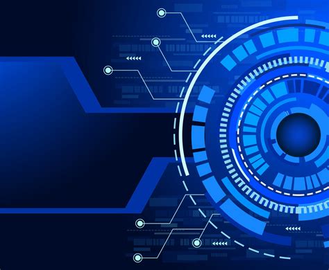 Blue High Tech Futuristic Cyberspace Technology Background Vector Art And Graphics