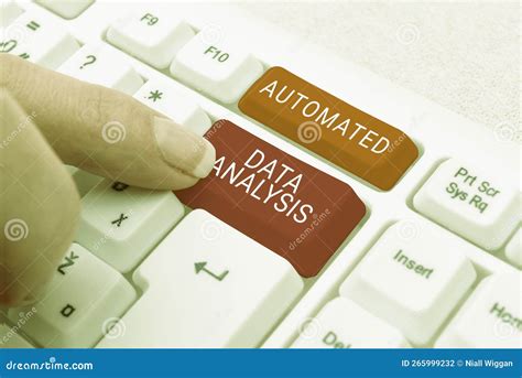 text sign showing automated data analysis business idea artificial