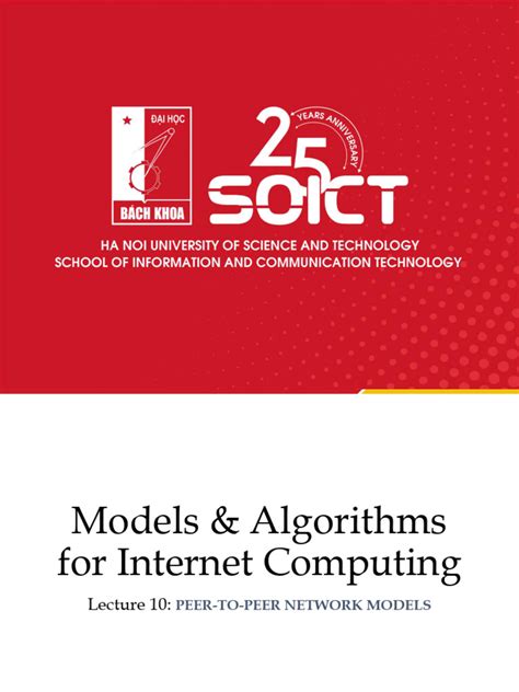 Soict Eng Probcomp Lec 10 P2p Network Models Pdf Peer To Peer Computer Network