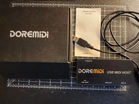 DoreMidi USB MIDI Host Box Black Reverb