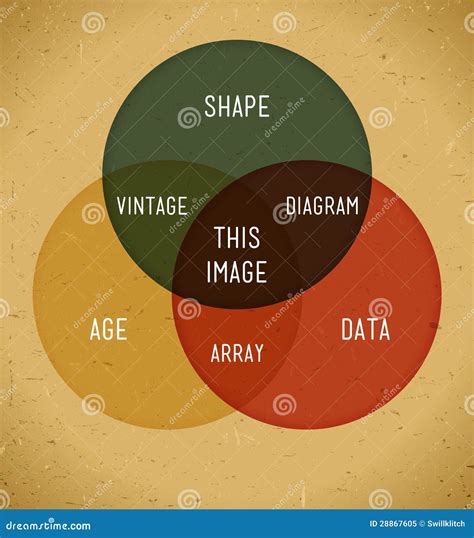 Infographics With Intersecting Circles Stock Vector Illustration Of Data Communication 28867605