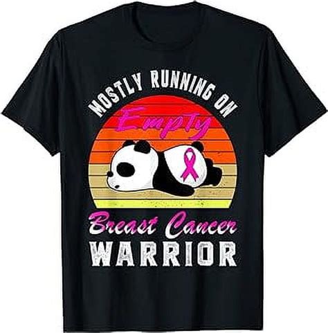 Breast Cancer Awareness Unicorn Breast Cancer Warrior Panda T Shirt