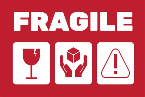 Fragile Shipping Label Template Free Design Templates Sticker Mule
