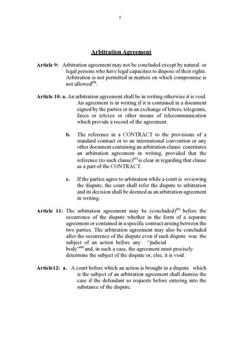 38 Best Arbitration Agreement Templates [ Examples] ᐅ Templatelab