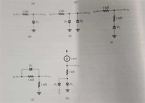Solved In The Following Ideal Diodes Circuits VI Is A KHz Chegg
