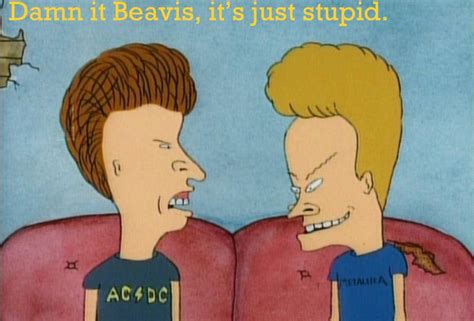 In The Episode Where Beavis Keeps Trying To Figure Out What Swimming On The Edge Of A Cliff