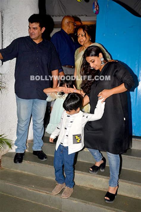 Vidya Balan Attends Her Nephews Birthday Party With Husband Siddharth