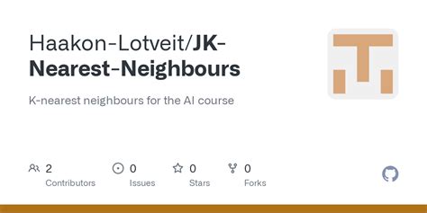 Github Haakon Lotveitjk Nearest Neighbours K Nearest Neighbours For