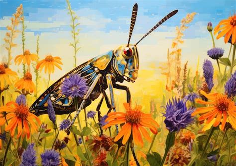 Premium Ai Image Grasshopper