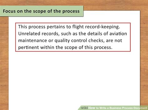 How To Write A Business Process Document Steps With Pictures