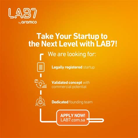 take your startup to the next level apply now sa lab7