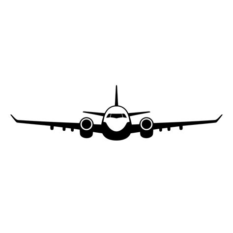 Aviones Vector Icono En Blanco Fondo Avión Logo 29885475 Vector En